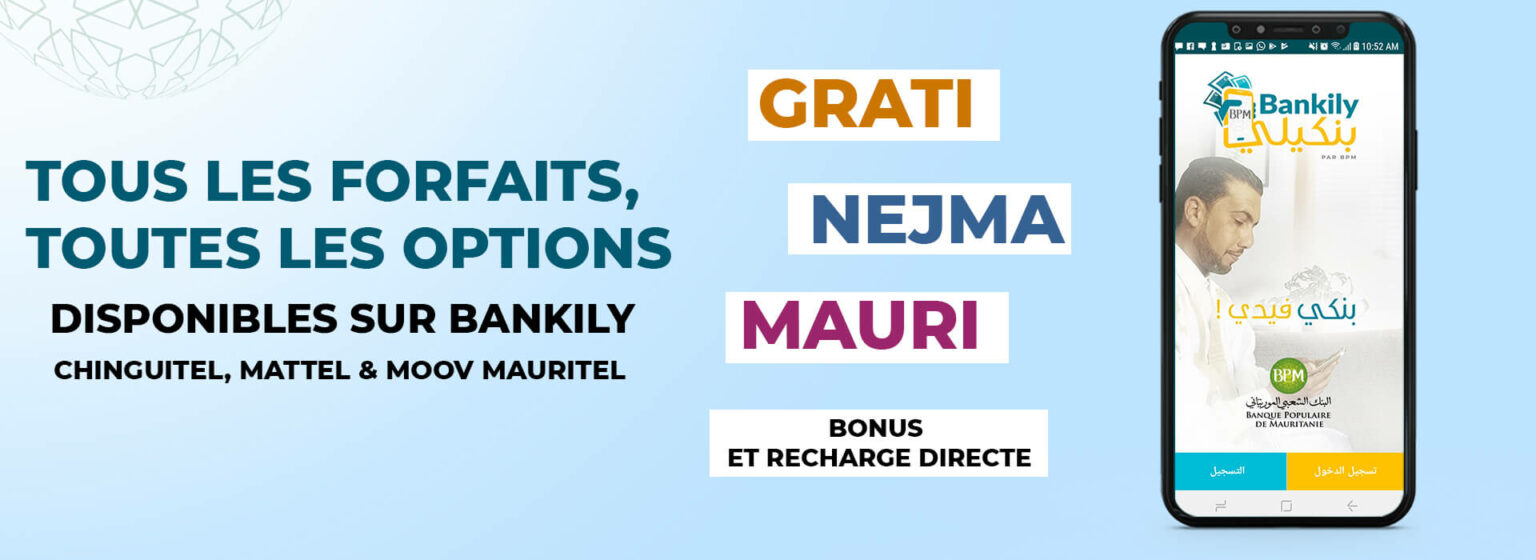 Bankily - banque mauritanie | le vrai mobile banking